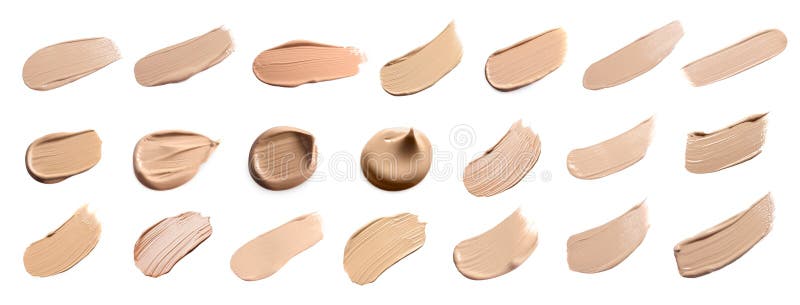 Foundations of Various Textures for Different Skin Types Isolated on ...