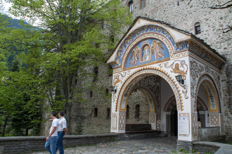 Entrance To the Monastery of Saint Ivan of Rila Editorial Image - Image ...