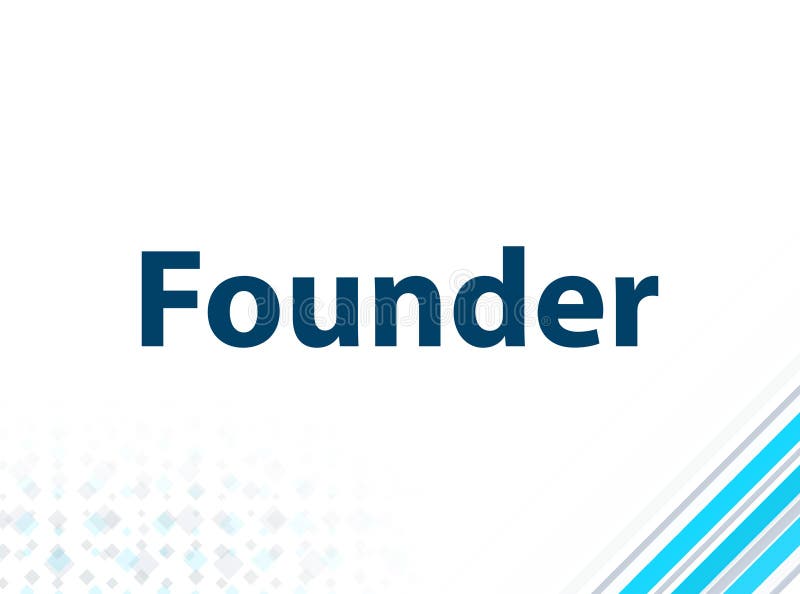 Founder Modern Flat Design Blue Abstract Background Stock Illustration ...