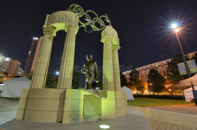 Atlanta Olympic Sculpture in Centennial Park Editorial Photography ...