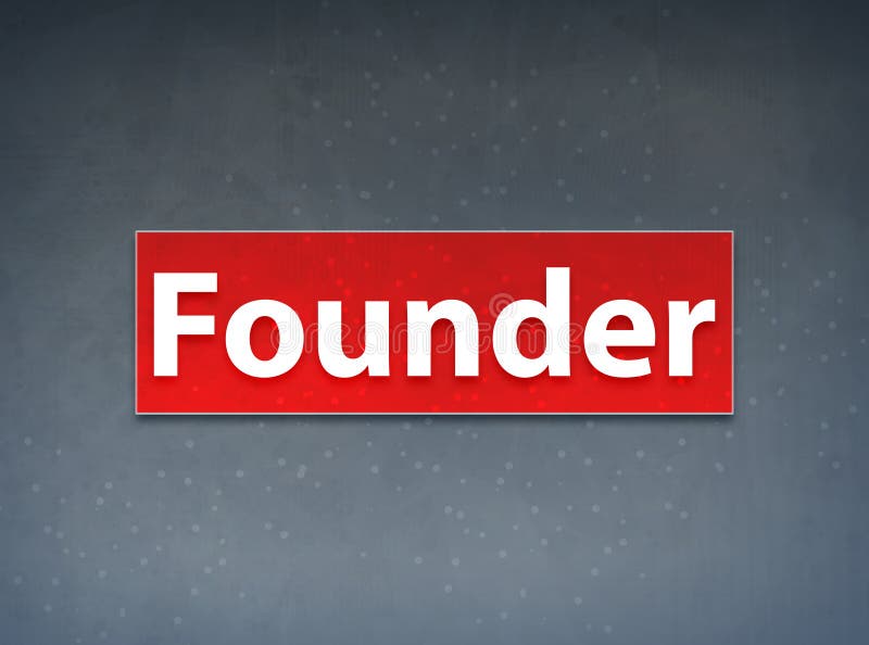 Founder Red Banner Abstract Background Stock Illustration ...