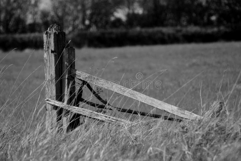 Falling Fence stock photo. Image of fence, edge, information - 109958140