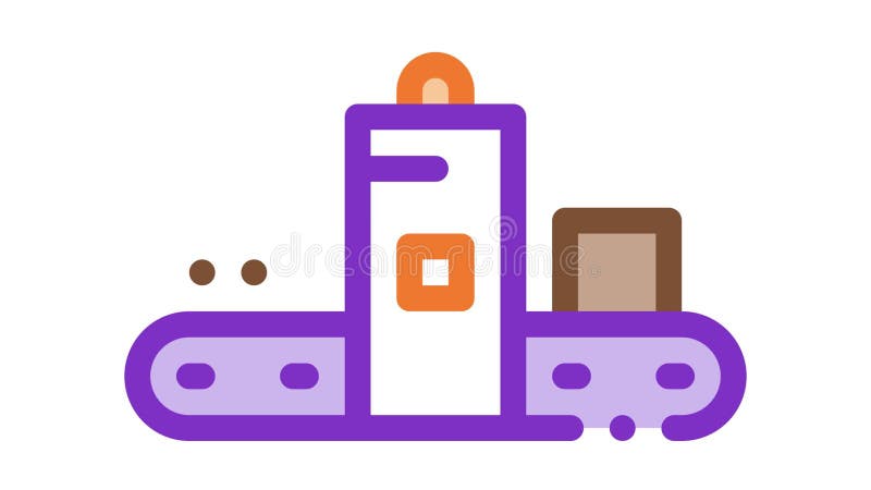 Foundry Metallurgical Icon Animation Stock Footage - Video of business ...