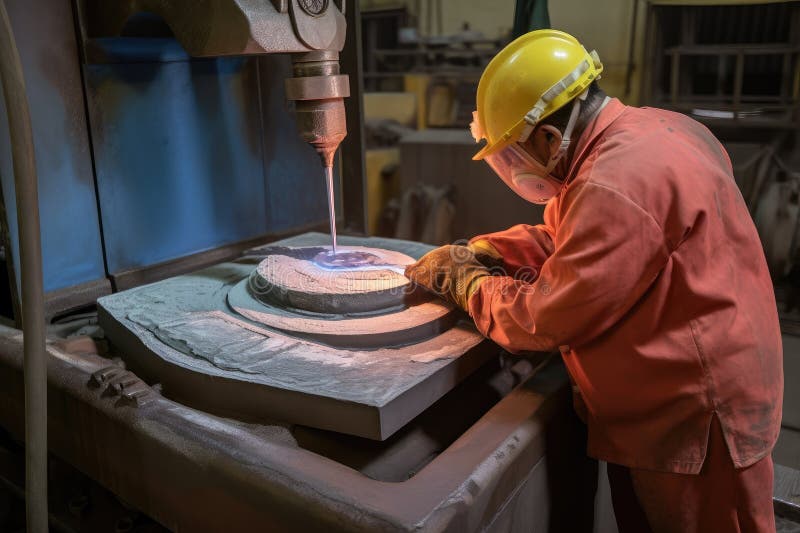 Operator Checking Detector on Gas Pipeline. Stock Vector - Illustration ...