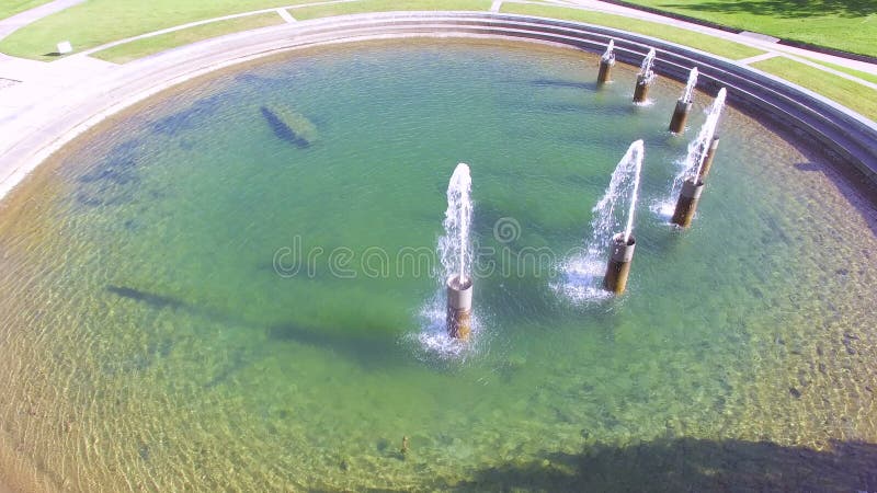Fountain stock footage. Video of aerial, autumn, settlement - 60781430