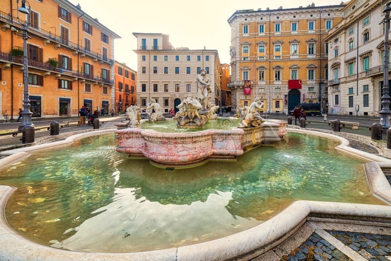 Ancient square in Rome stock image. Image of italy, italian - 102058707