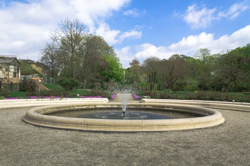 Fountain in the Botanical Garden Stock Photo - Image of fountain, city ...