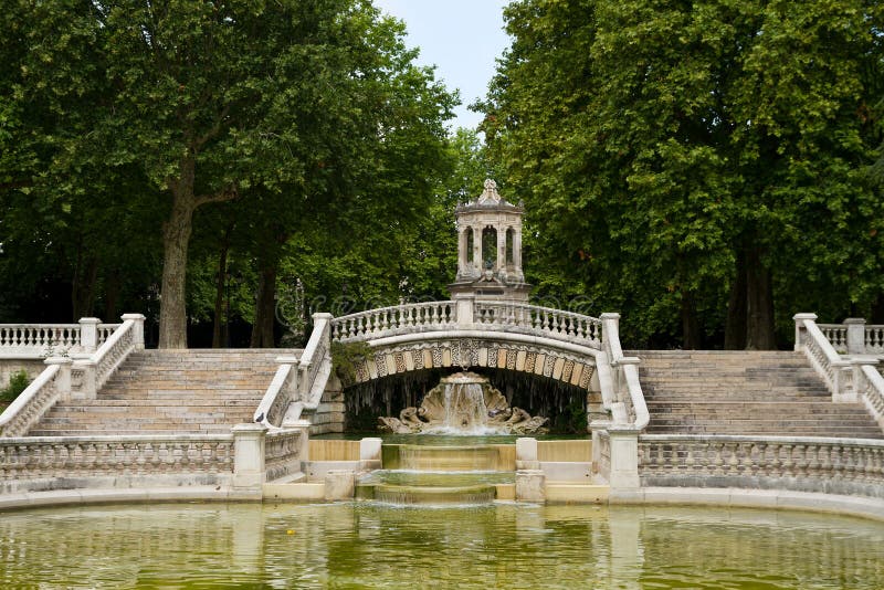 Fountain of Darcy Park in Dijon Stock Photo - Image of park, mussel ...