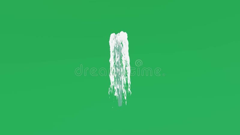 Fountain Effect Greenscreen Background 3D Rendering Animation Isolated ...