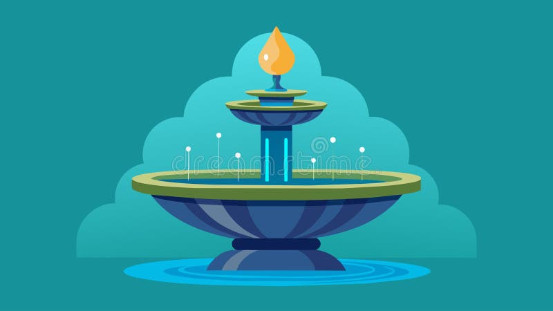 A Fountain with Flowing Water Representing the Stoic Belief in the ...