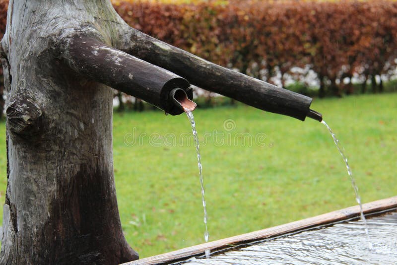 Fountain in the forest stock image. Image of beautiful - 80314185