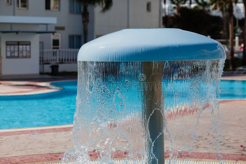 Fountain in the Form of a Mushroom Stock Photo - Image of refreshing ...