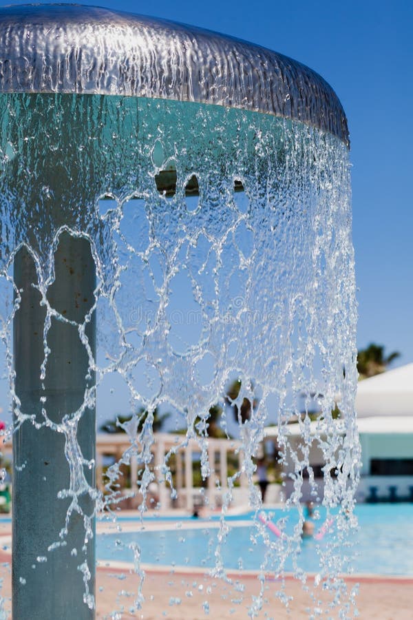 Fountain in the Form of a Mushroom Stock Image - Image of health, drop ...