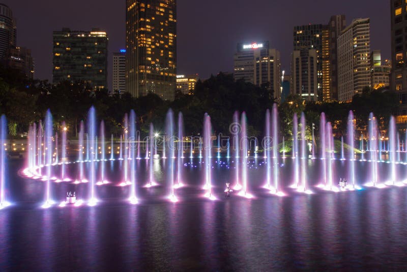 Fountain in Front of Suria KLCC in Kuala Lumpur, Malaysia. Editorial ...