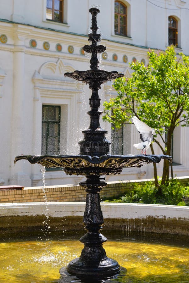 Old Fountain for Holy Water in a Church Stock Image - Image of round ...