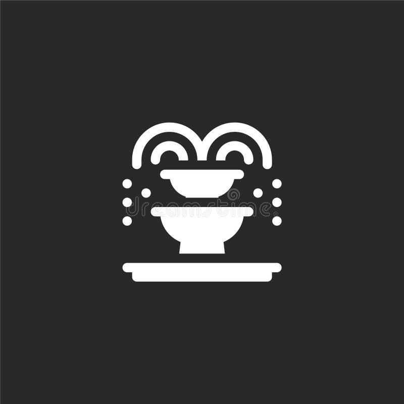 Fountain Icon. Filled Fountain Icon for Website Design and Mobile, App ...