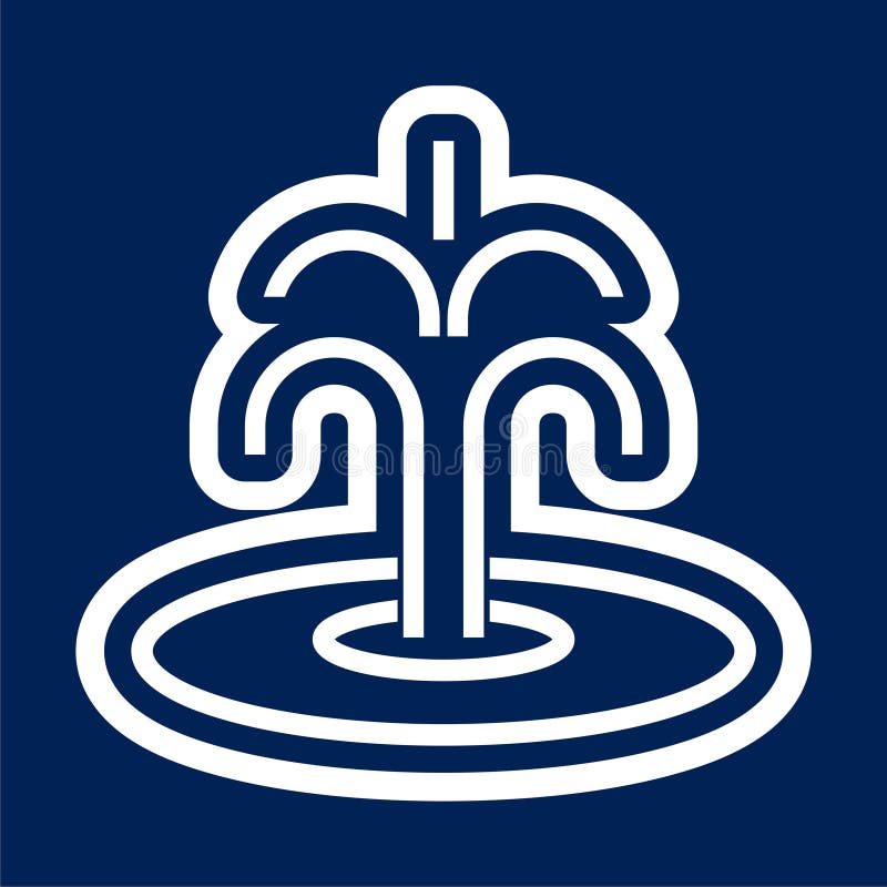 Fountain Icon - Illustration Stock Vector - Illustration of button ...