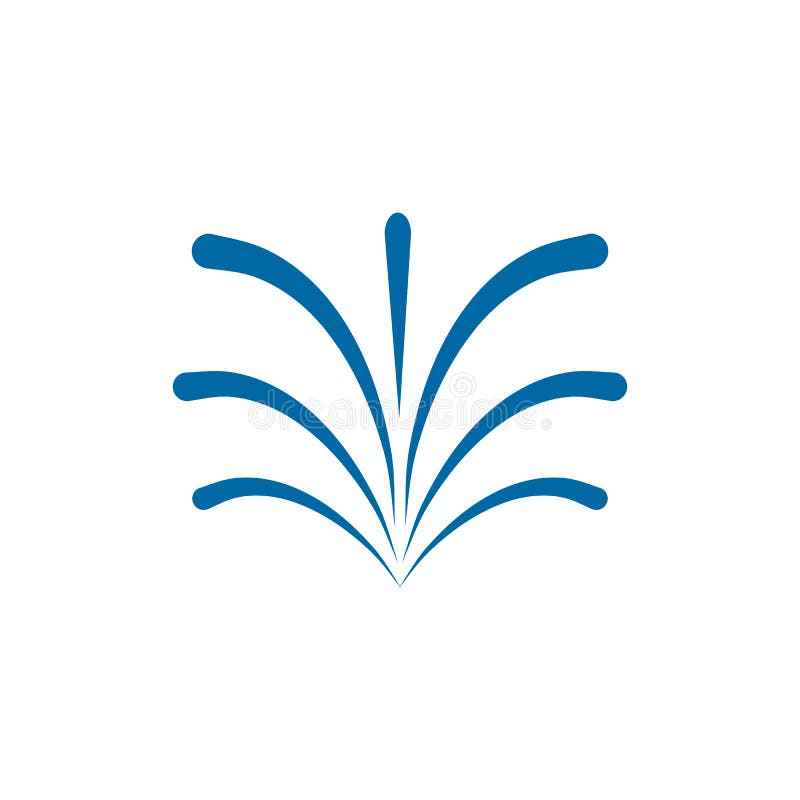 Fountain Icon Logo Design Template Stock Vector - Illustration of ...