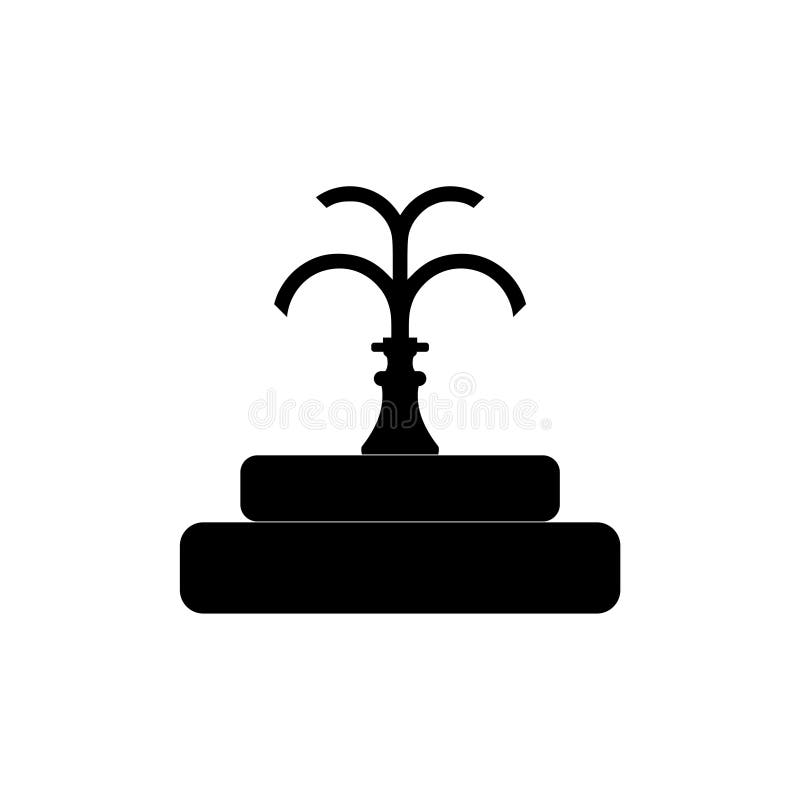 Fountain icon or logo stock vector. Illustration of liquid - 141279039