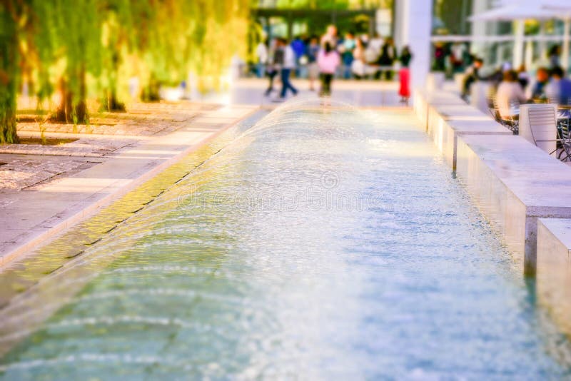 Fountain stock image. Image of relaxing, plants, calm - 59325439