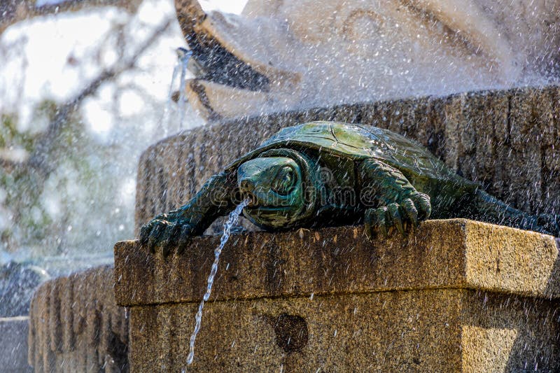 Fountain in Madrid S Retiro Park on a Spring Day Stock Image - Image of ...