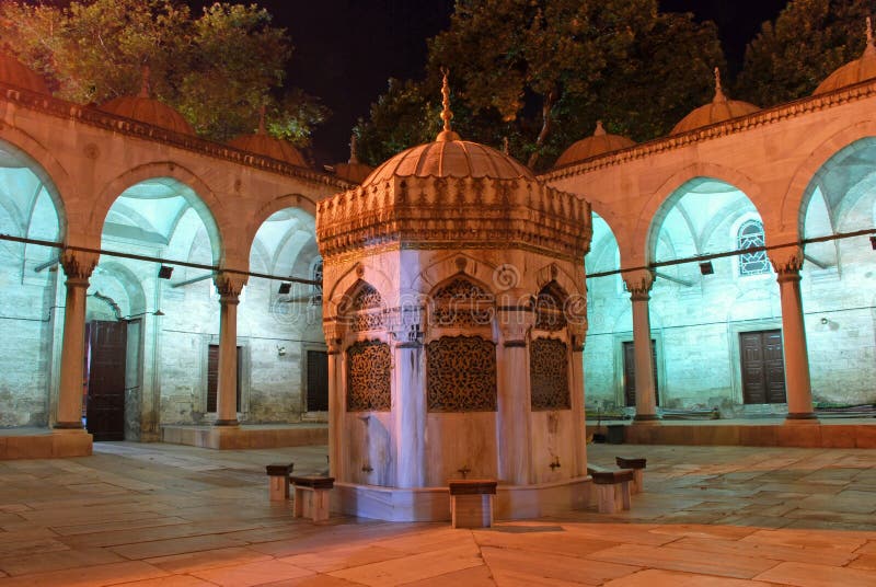 Fountain in a mosque stock photo. Image of landmark, famous - 44809710