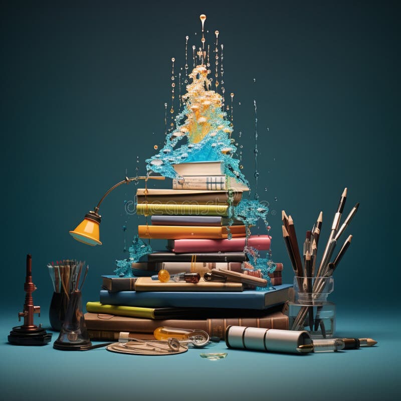 The Fountain of Organization Stock Image - Image of scene, lively ...