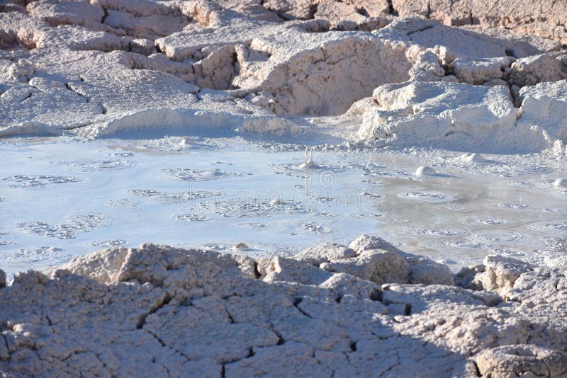 Fountain Paint Pot Boiling and Flinging Mud, Yellowstone National Park ...