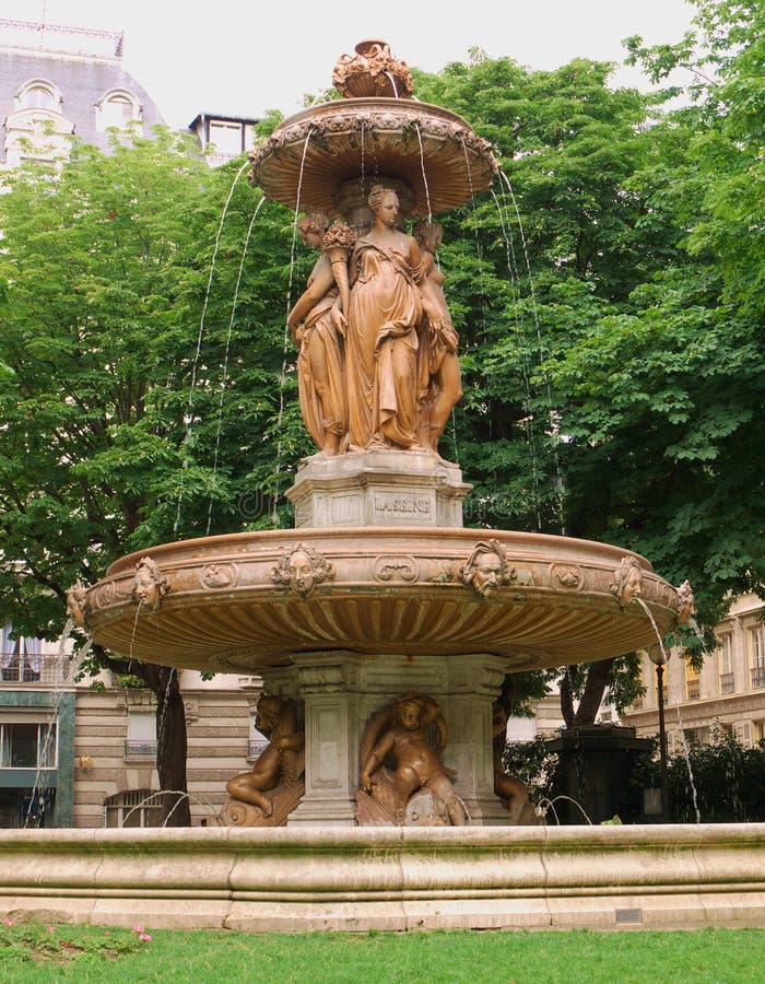 Medici Fountain Luxembourg Gardens Paris Stock Photo - Image of medici ...