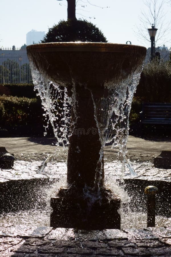 Modern Shape Fountain Object Stock Photo - Image of graceful, moisture ...