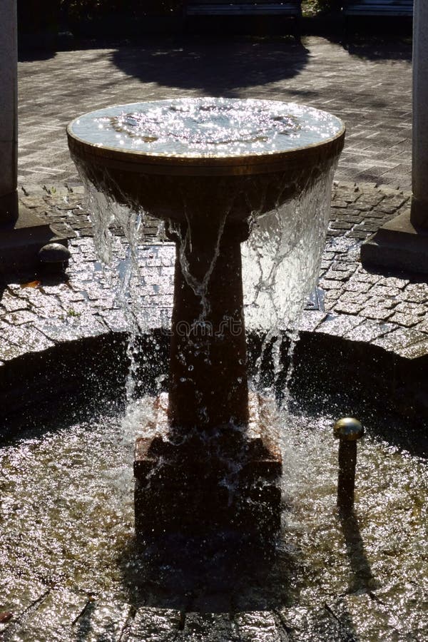 Modern Shape Fountain Object Stock Image - Image of graceful, elegant ...