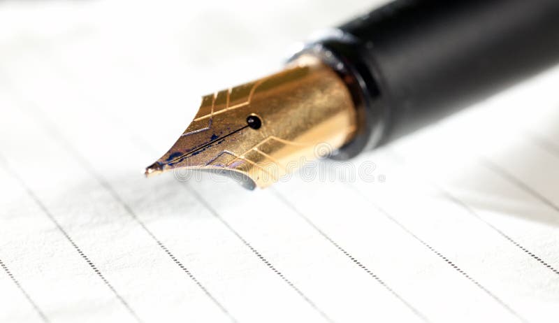 Fountain pen stock photo. Image of metallic, objects - 49096008