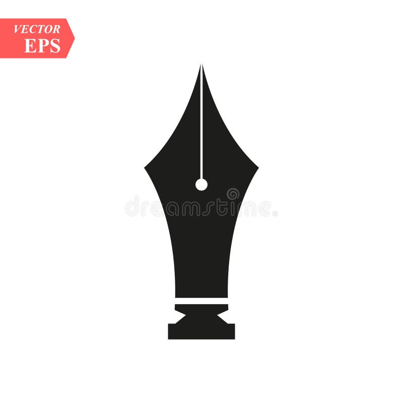 Fountain Pen Nib or Tip for Writing Flat Vector Icon for Apps and ... Fountain Pen Nib or Tip for Writing Flat Vector Icon for Apps and ...