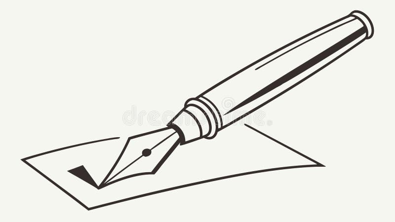 Fountain Pen Signing Document, Official Communication and Agreement ...