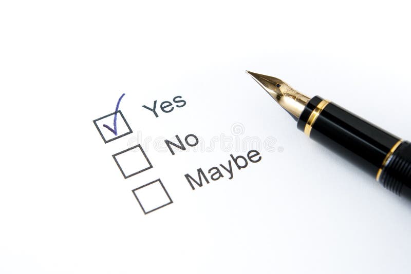 Fountain Pen on Survey stock photo. Image of list, black - 12297796