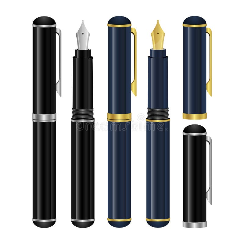 Fountain Pen Vector Design Illustration Stock Vector - Illustration of ...