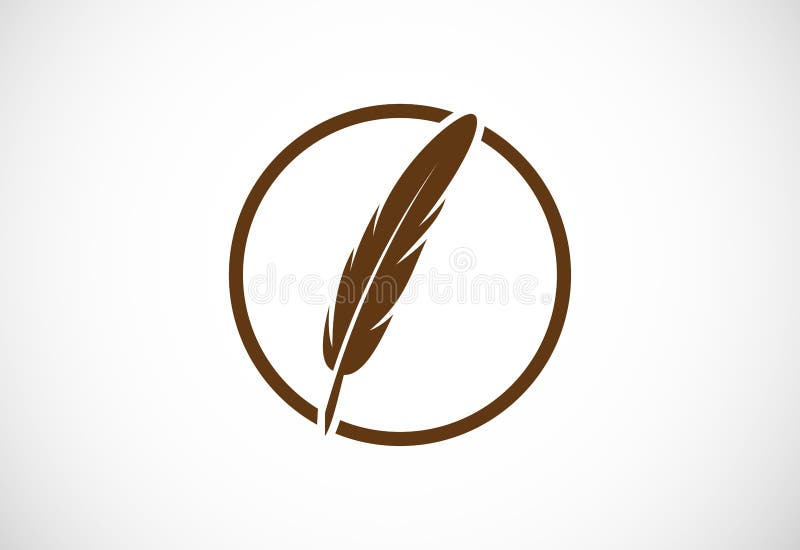 Writing Pen Logo Design, Vector Illustration Stock Illustration ...