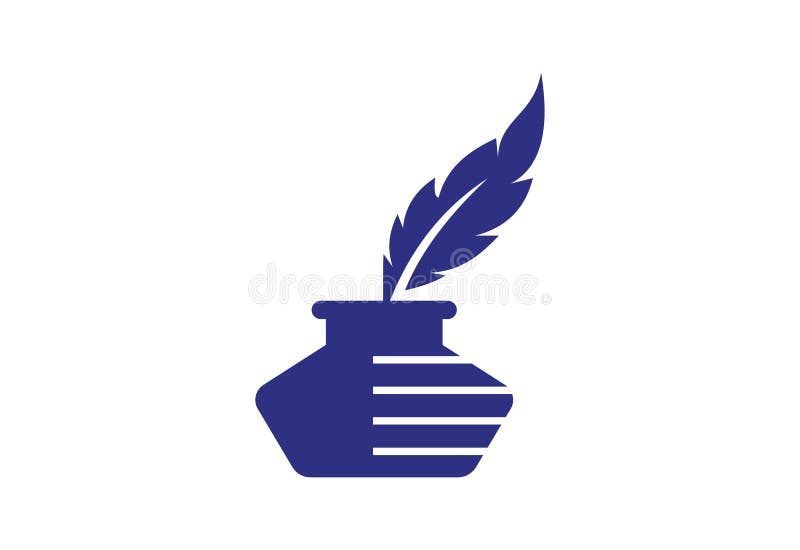 Writing Pen Logo Design, Vector Illustration Stock Illustration ...