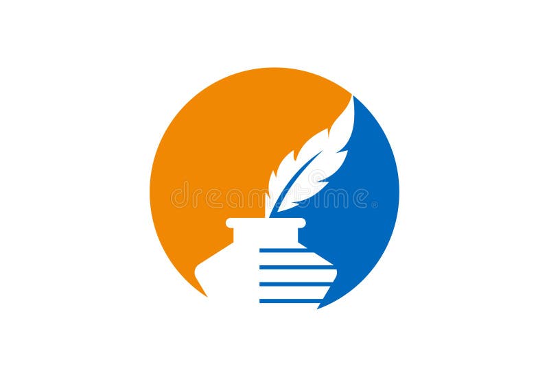 Writing Pen Logo Design, Vector Illustration Stock Illustration ...