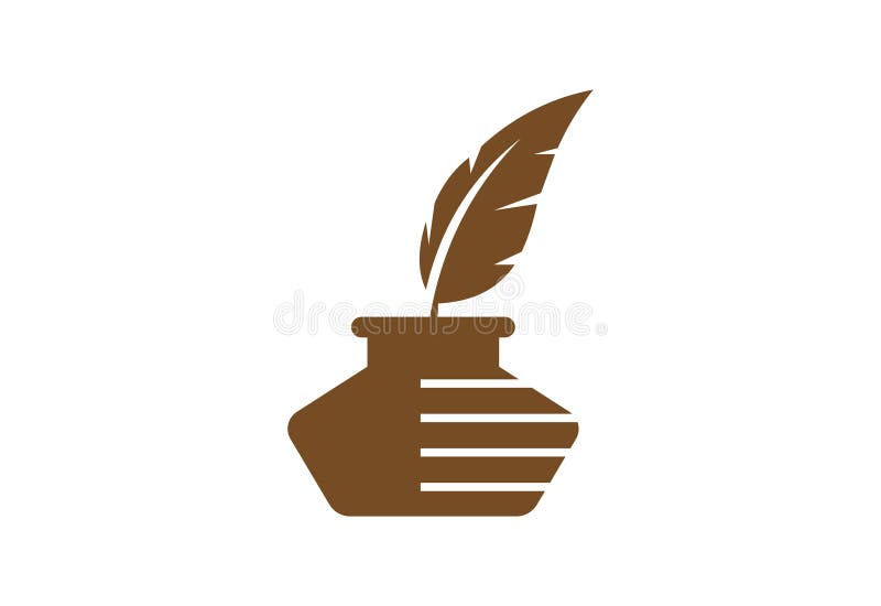 Writing Pen Logo Design, Vector Illustration Stock Illustration ...