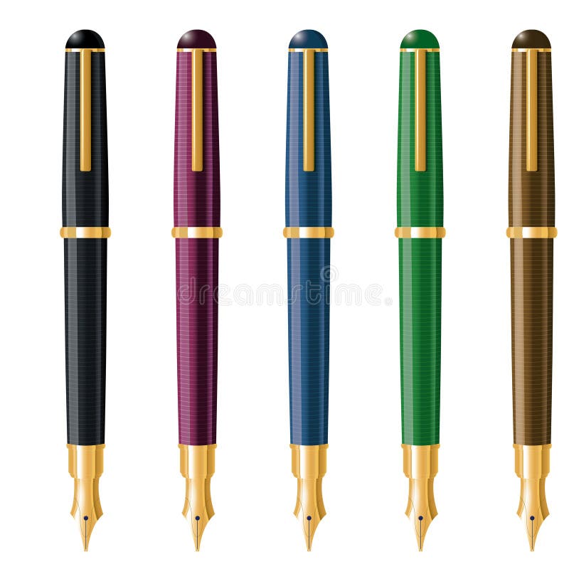 Pencil and pen stock vector. Illustration of writing, design - 7978476