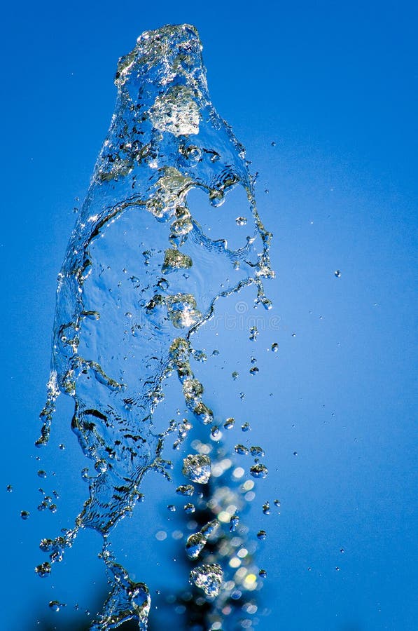 Fountain of pure water stock photo. Image of spray, liquid - 11659236