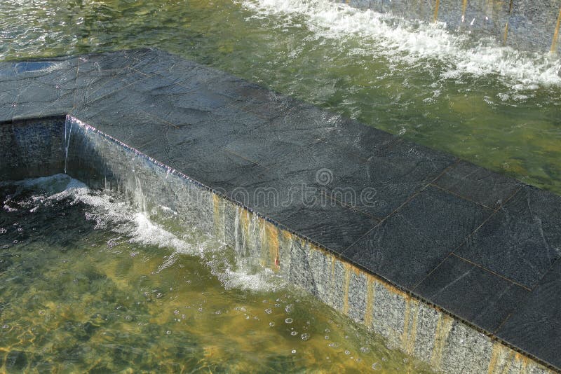 Fountain with reflections stock image. Image of angle - 41766563