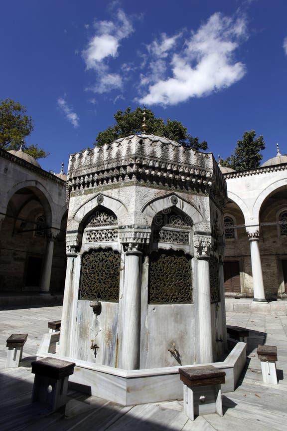 Fountain for Ritual Ablution Stock Image - Image of ancient, religion ...