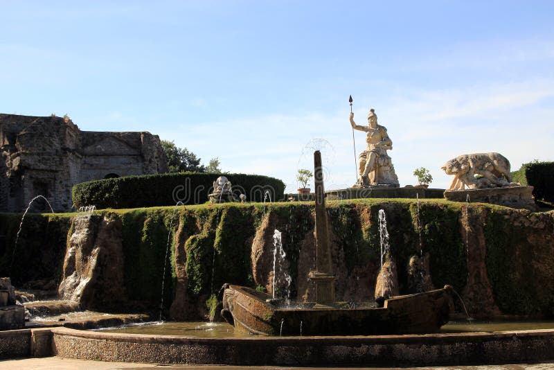 Fountain Rometta stock image. Image of outdoor, tivoli - 35217845