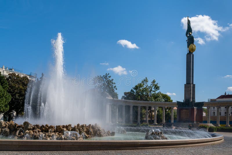 The Fountain and Statue of the Soviet War Memorial at ...