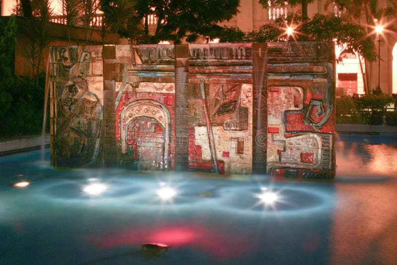 The Fountain at the at Statue Square, Hong Kong 18 Sept 2004 Editorial ...