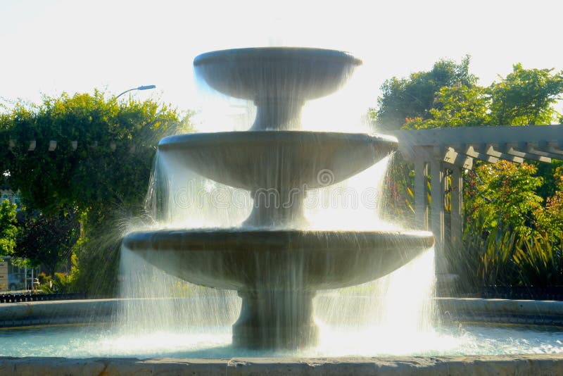 Fountain in the sun stock photo. Image of water, resort - 44010696