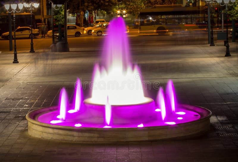 Fountain on Syntagma Square, Athens, Greece Stock Image - Image of ...