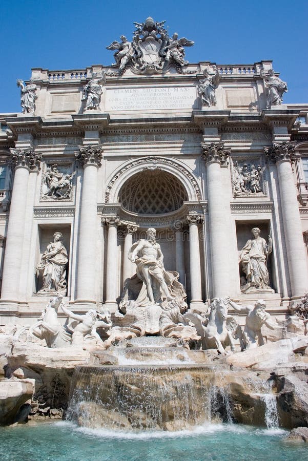 Fountain of Trevi stock image. Image of architecture - 17491423